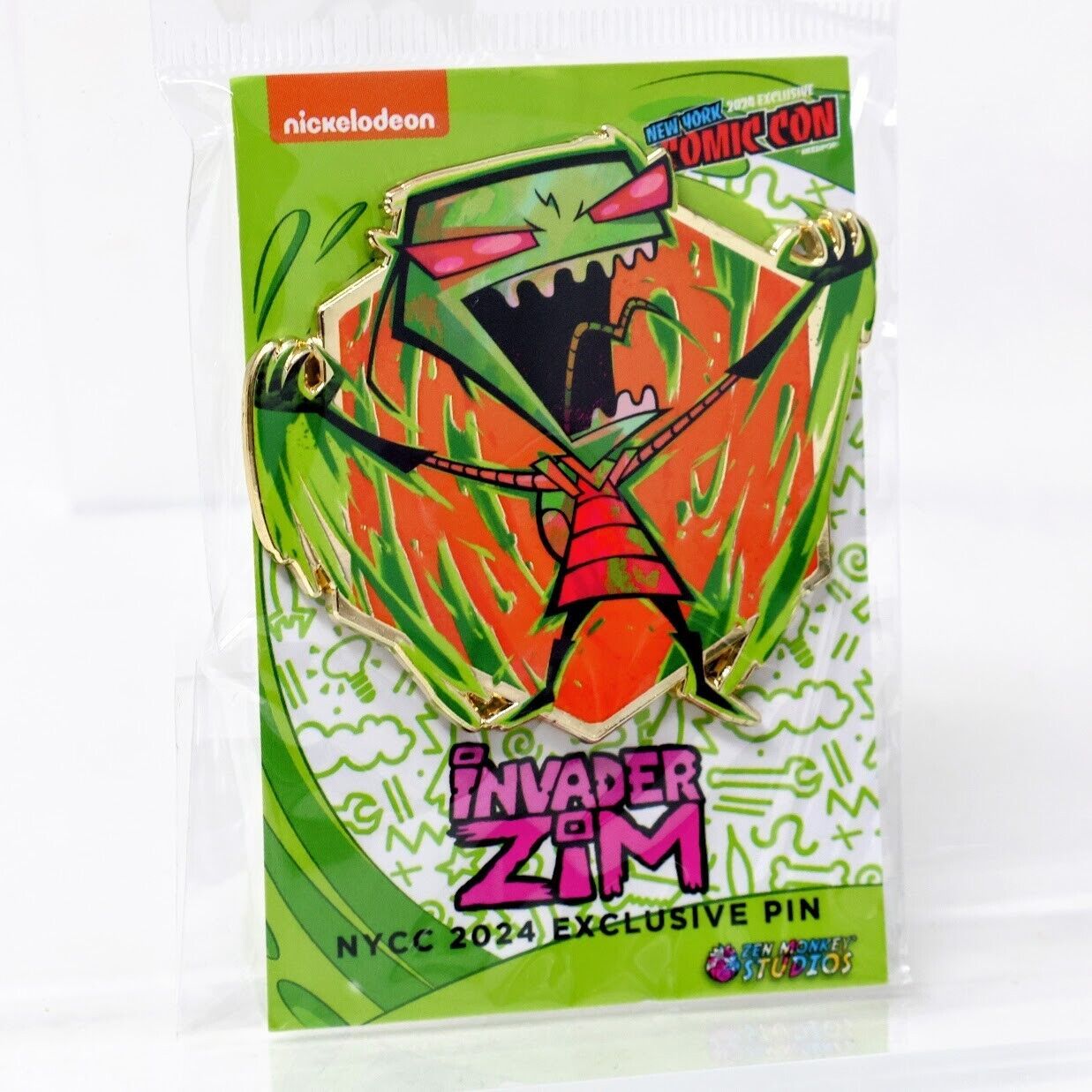 Invader Zim Painterly Series Limited Edition Enamel Pin NYCC 2024 ...
