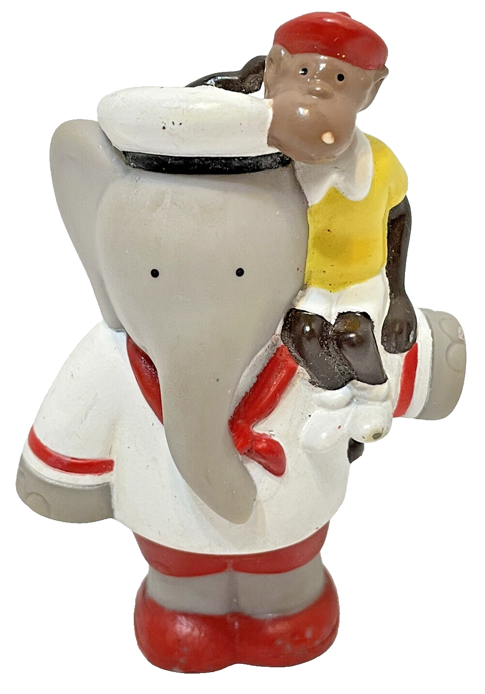Vintage Babar The Elephant with Monkey Arbys Collectible Vinyl Figure ...