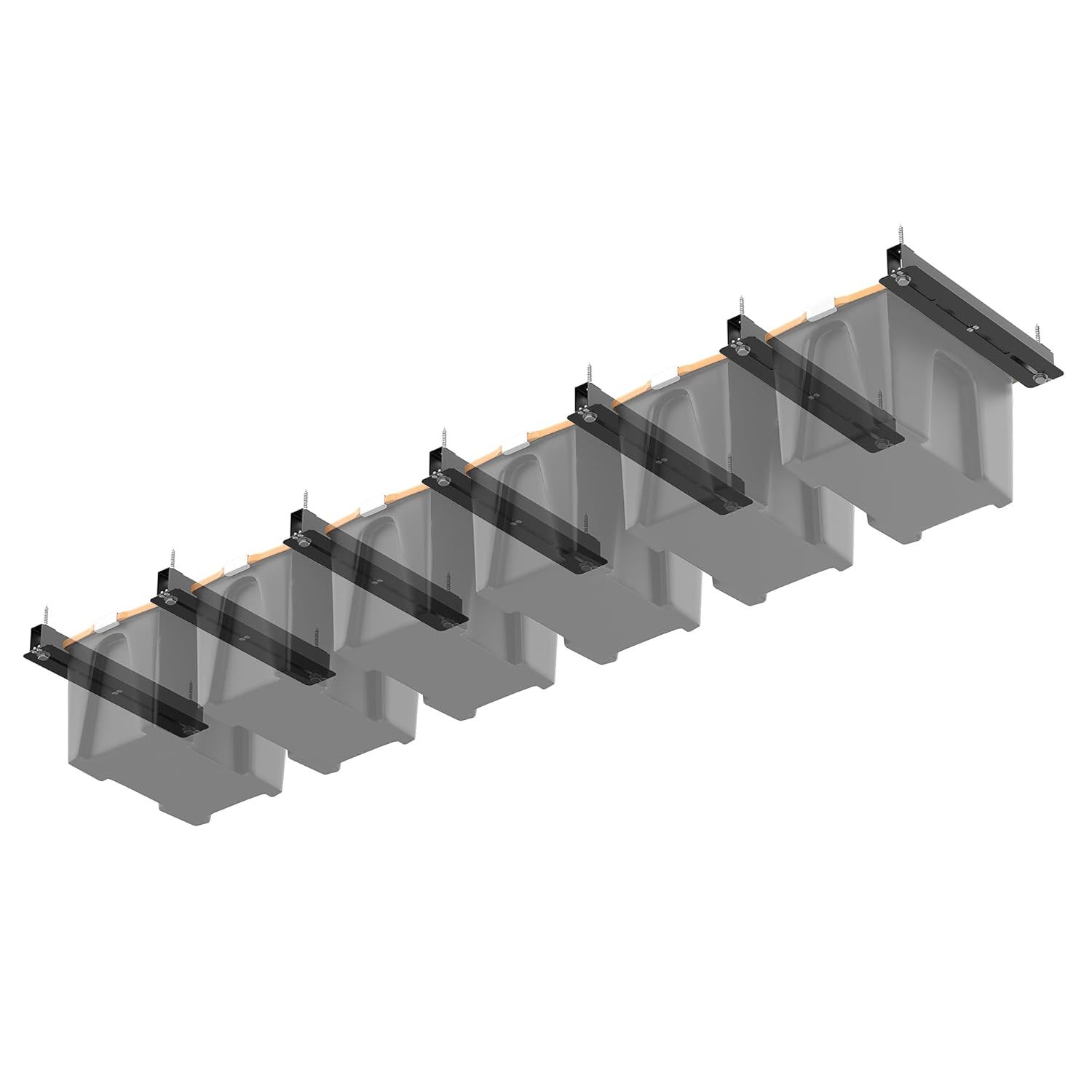 Overhead Garage Storage Racks For Bins, Ceiling Storage Rack Garage ...