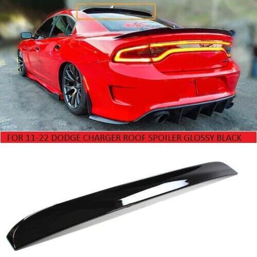 FOR 2011-22 DODGE CHARGER SRT SCAT DUCKBILL GLOSS BLACK REAR WINDOW ...