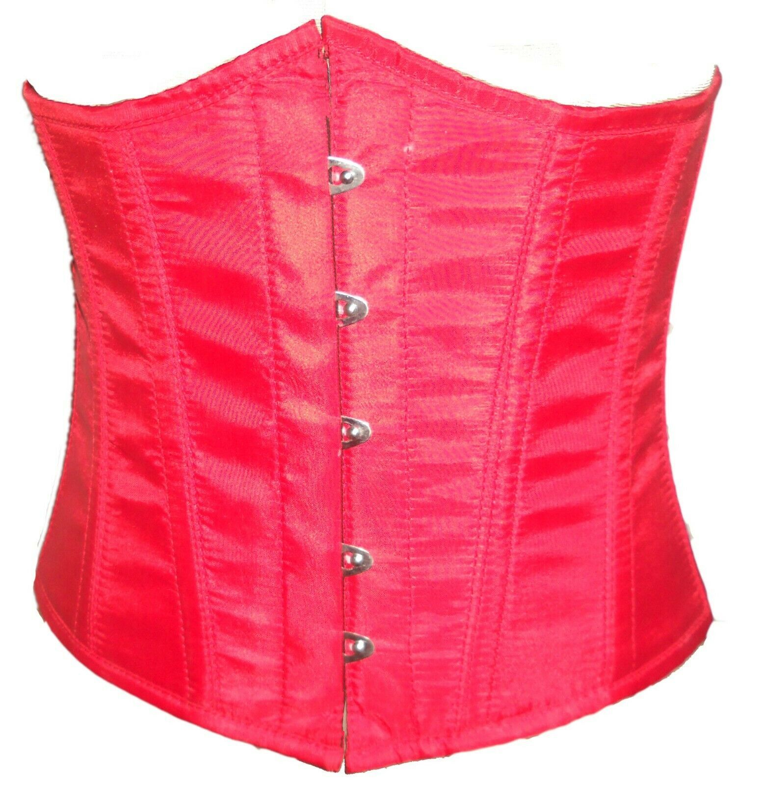 Red Poly Tapta Goth Burlesque Costume Underbust Corset For Waist ...