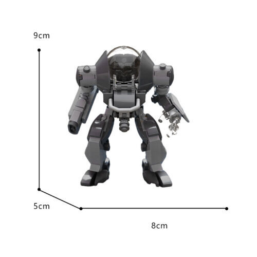 Mech Model Robot Action Figure Building Blocks Toy MOC Mini Character ...
