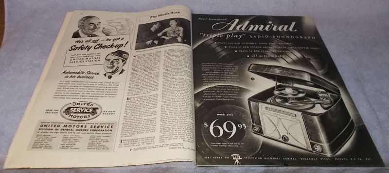 Vintage Colliers Weekly Magazine May 1949 Stanley Berenstain Cover ...