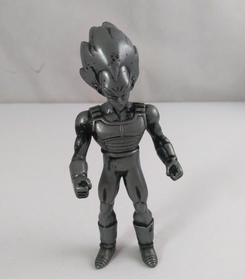 2000 Dragon Ball Z Silver Vegeta 4.5" Burger King Toy - Fast Food
