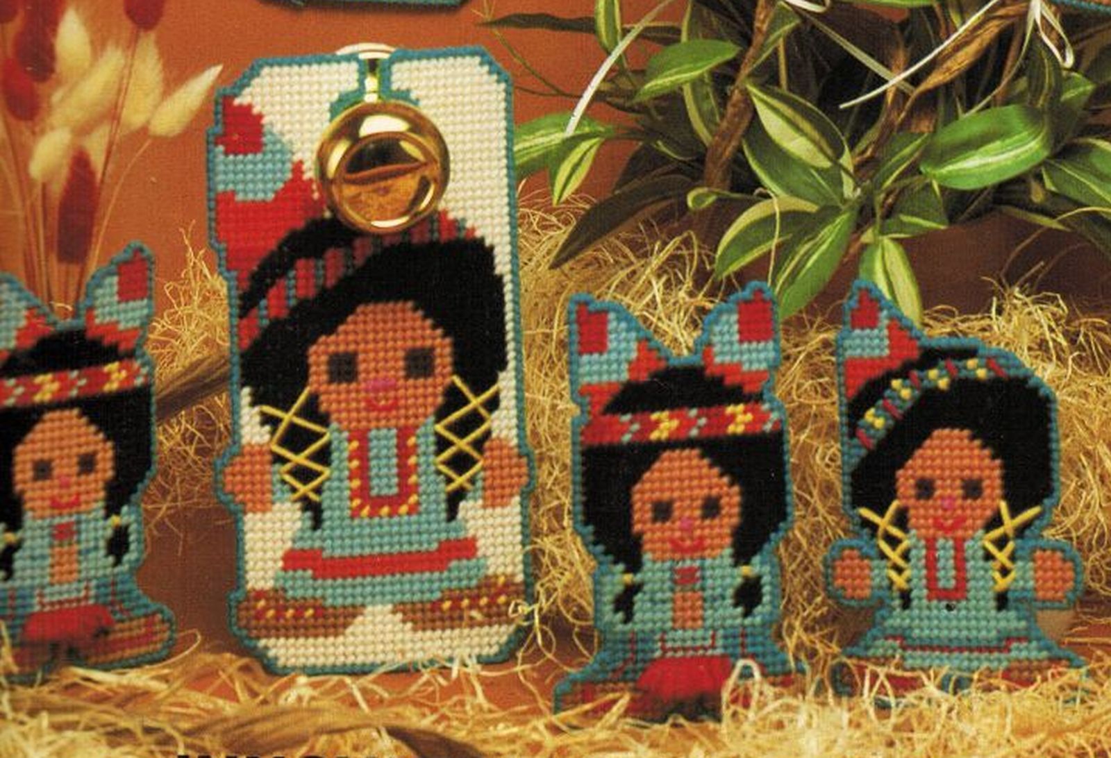 Plastic Canvas Native Indian Tissue Cover Tepee Mandala Dream Catcher ...