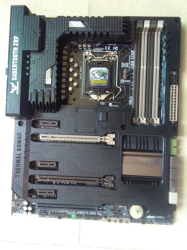ASUS SABERTOOTH Z87 Chipset Intel Z87 LGA11550 HDMI And DP Motherboard ...