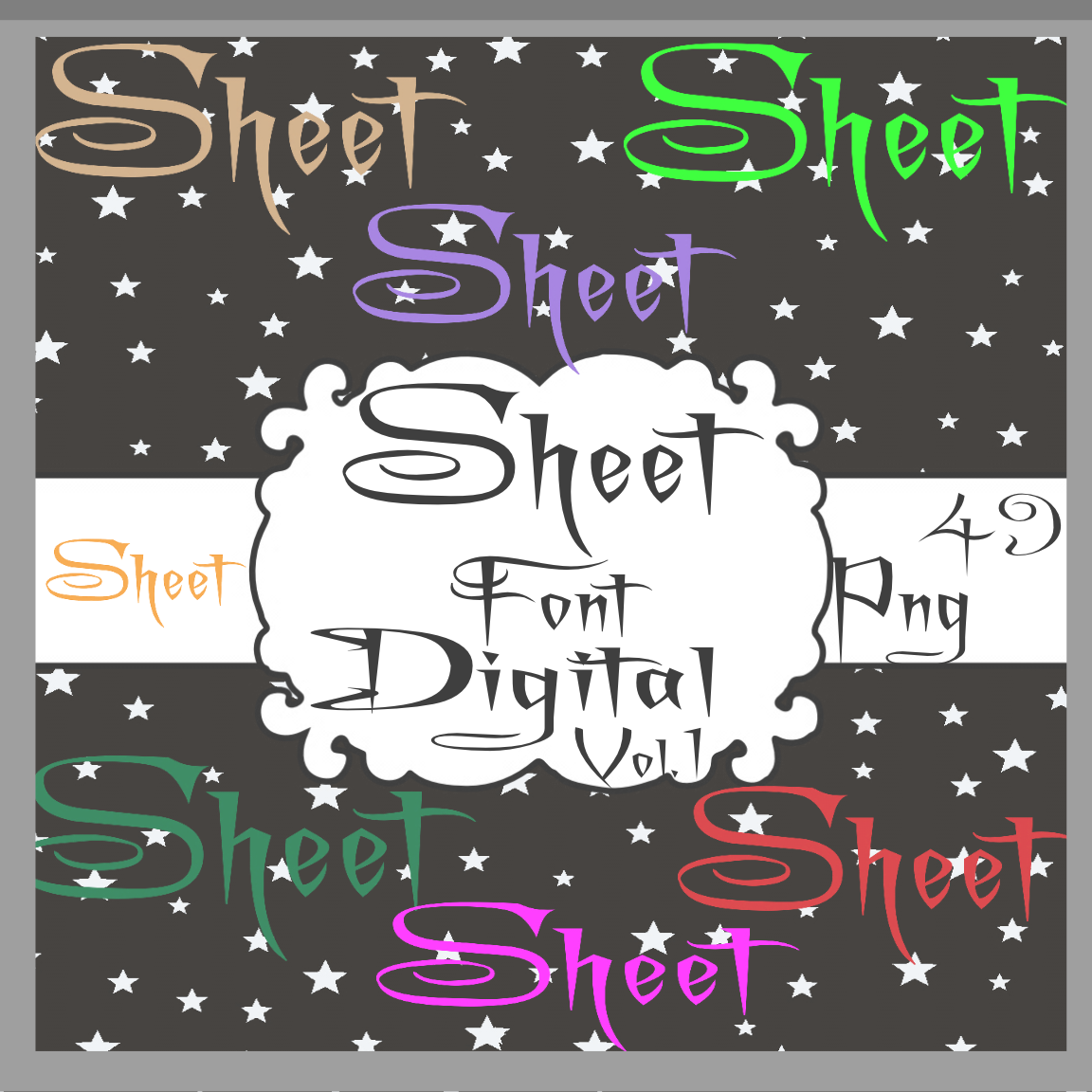Sheet Font Digital Vol.1 and 50 similar items