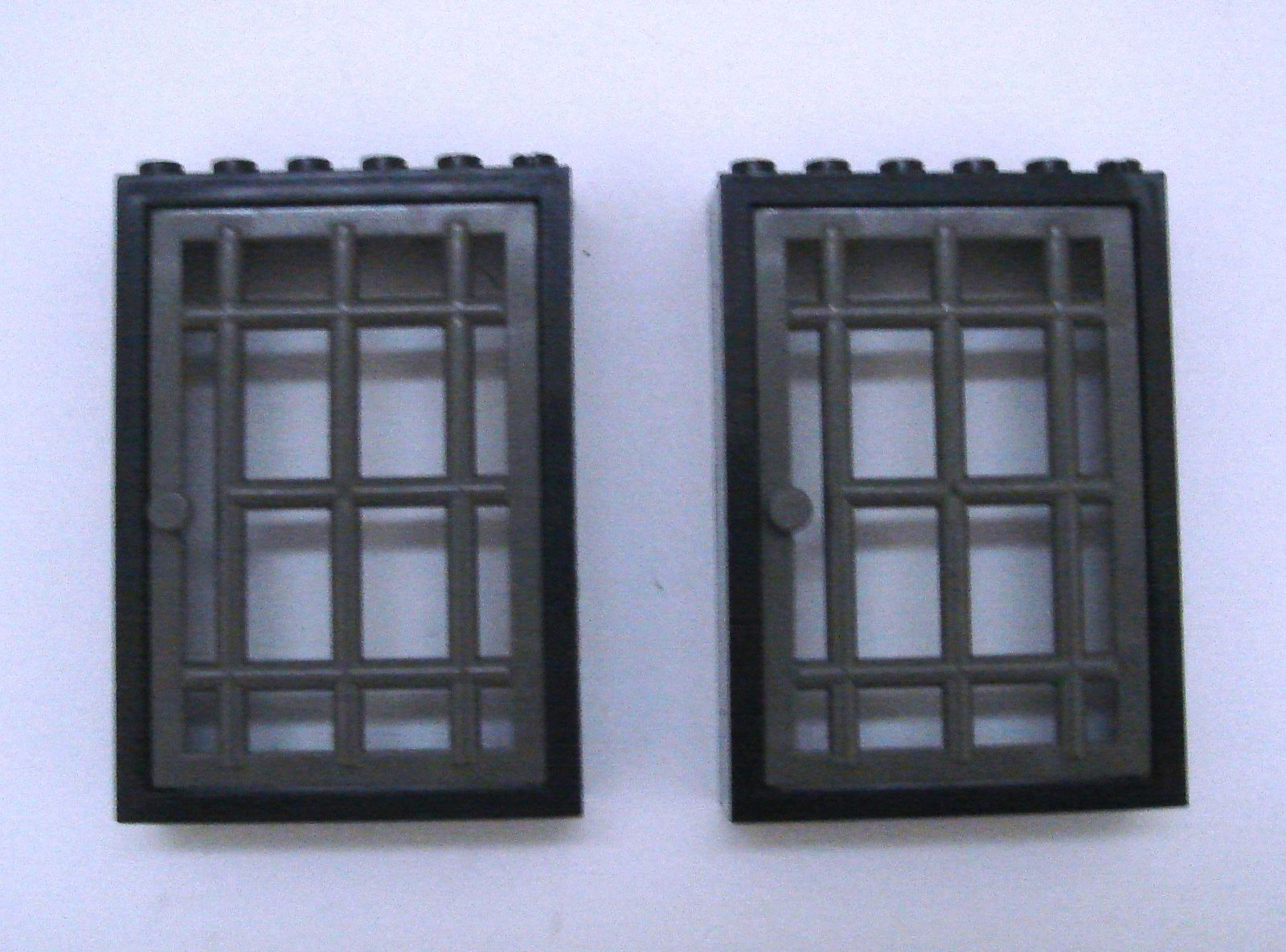 Lego Vintage 2 Cage Jail Door Frame Set 6765 4071 Western Pirate Black ...