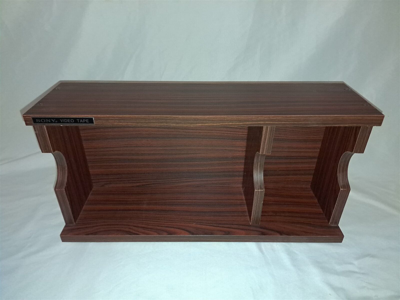 Sony Video Tape Storage Cabinet VHS Beta Wood Grain [Holds 14] - Media ...