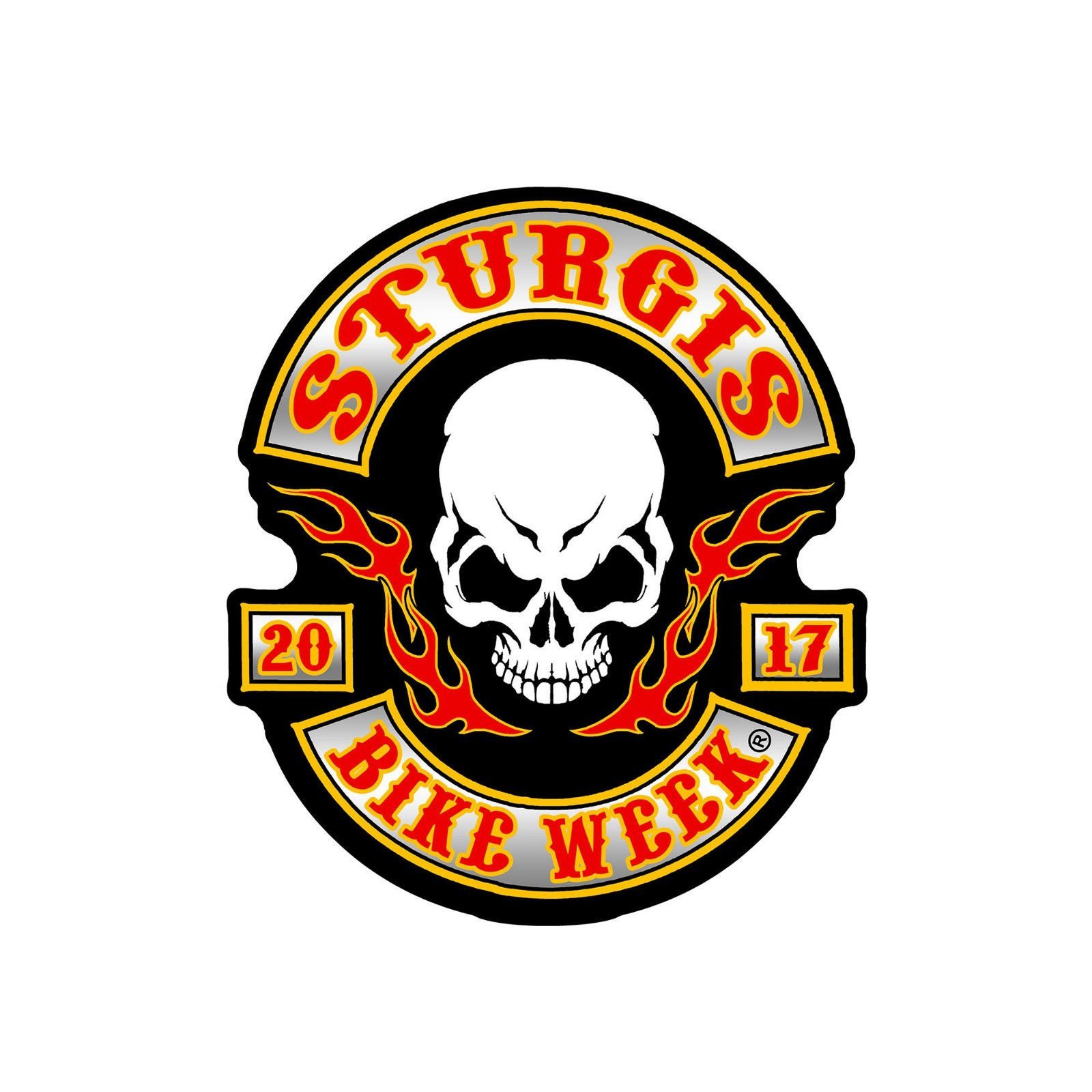 2017 Sturgis Motorcycle Rally Rocker Skull Enamel Pin - Fashion
