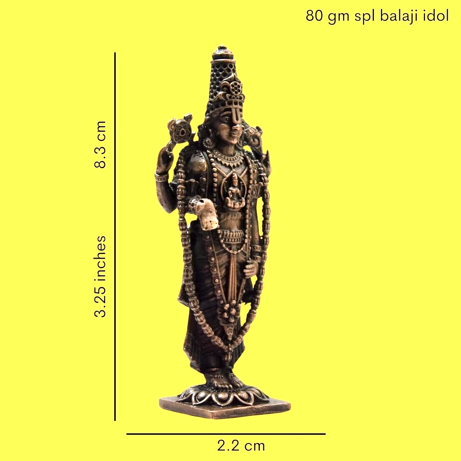 Antique copper statue idol of Lord Vishnu bala ji idol venkateswara ...