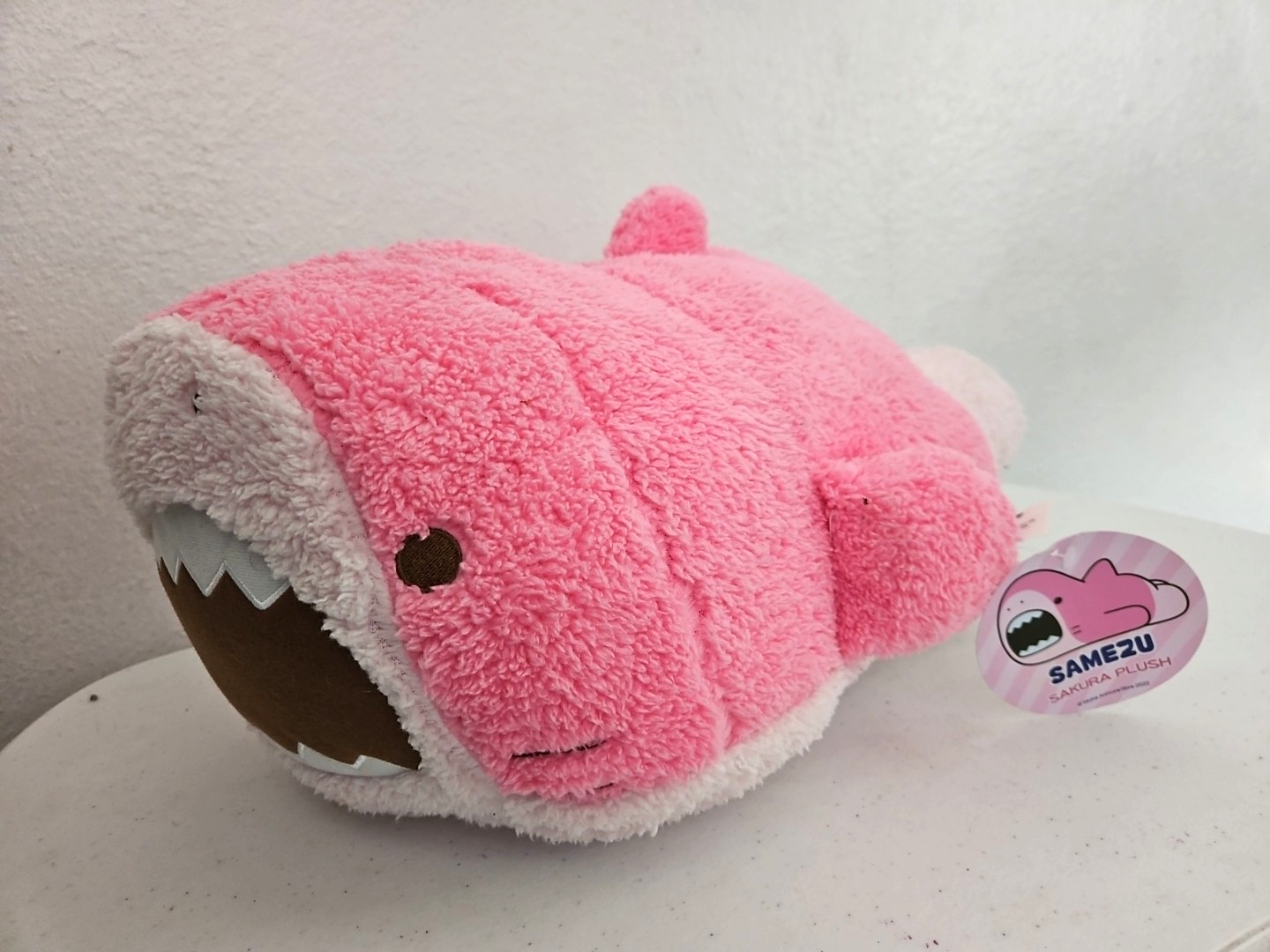 Clever Idiots Samezu Jaggy Sakura Shark Pink Plush Stuffed Animal ...