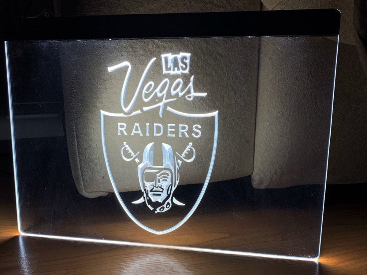 Las Vegas Raiders Illuminated Led Neon Sign Home Decor, Lights Décor ...