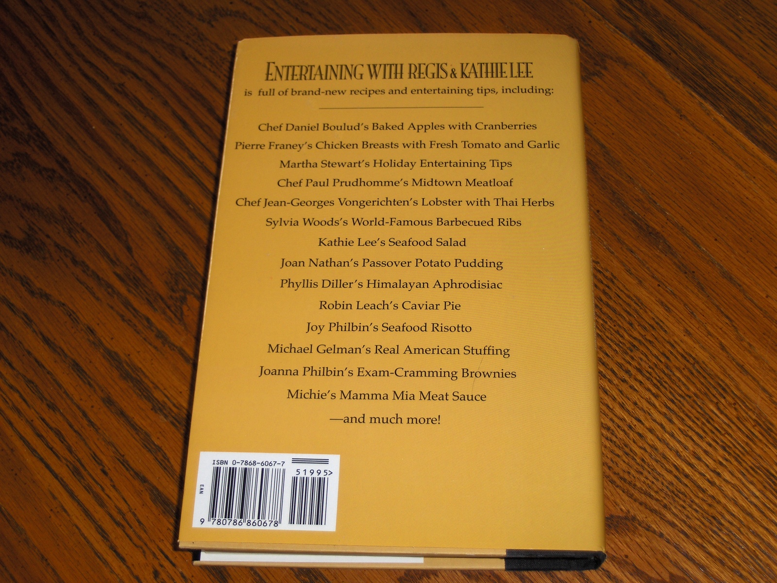 Entertaining With Regis & Kathie Lee - Books