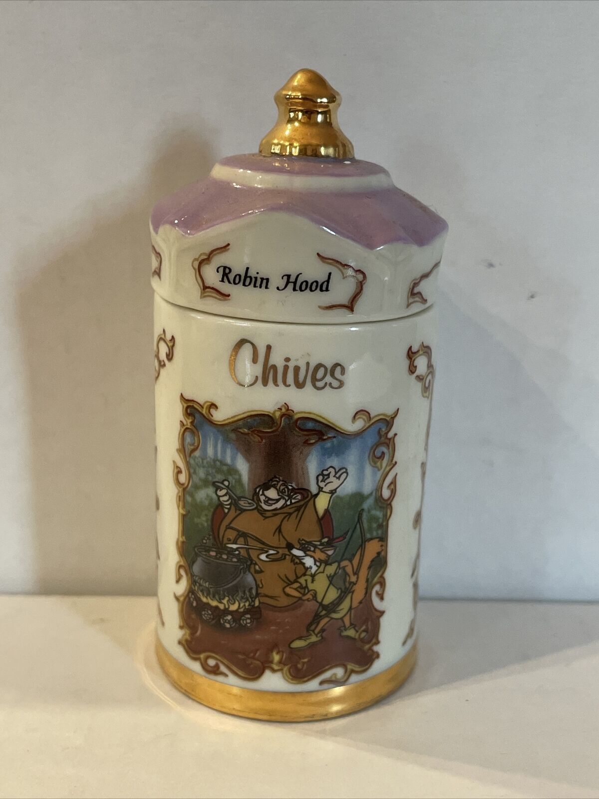 Vintage Walt Disney Spice Jar Collection Lenox Fine Porcelain Robin ... Vintage Walt Disney Spice Jar Collection Lenox Fine Porcelain Robin ...