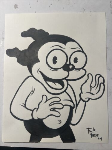 Bimbo From Betty Boop Fleischer Studios Original Drawing By Frank Forte ...