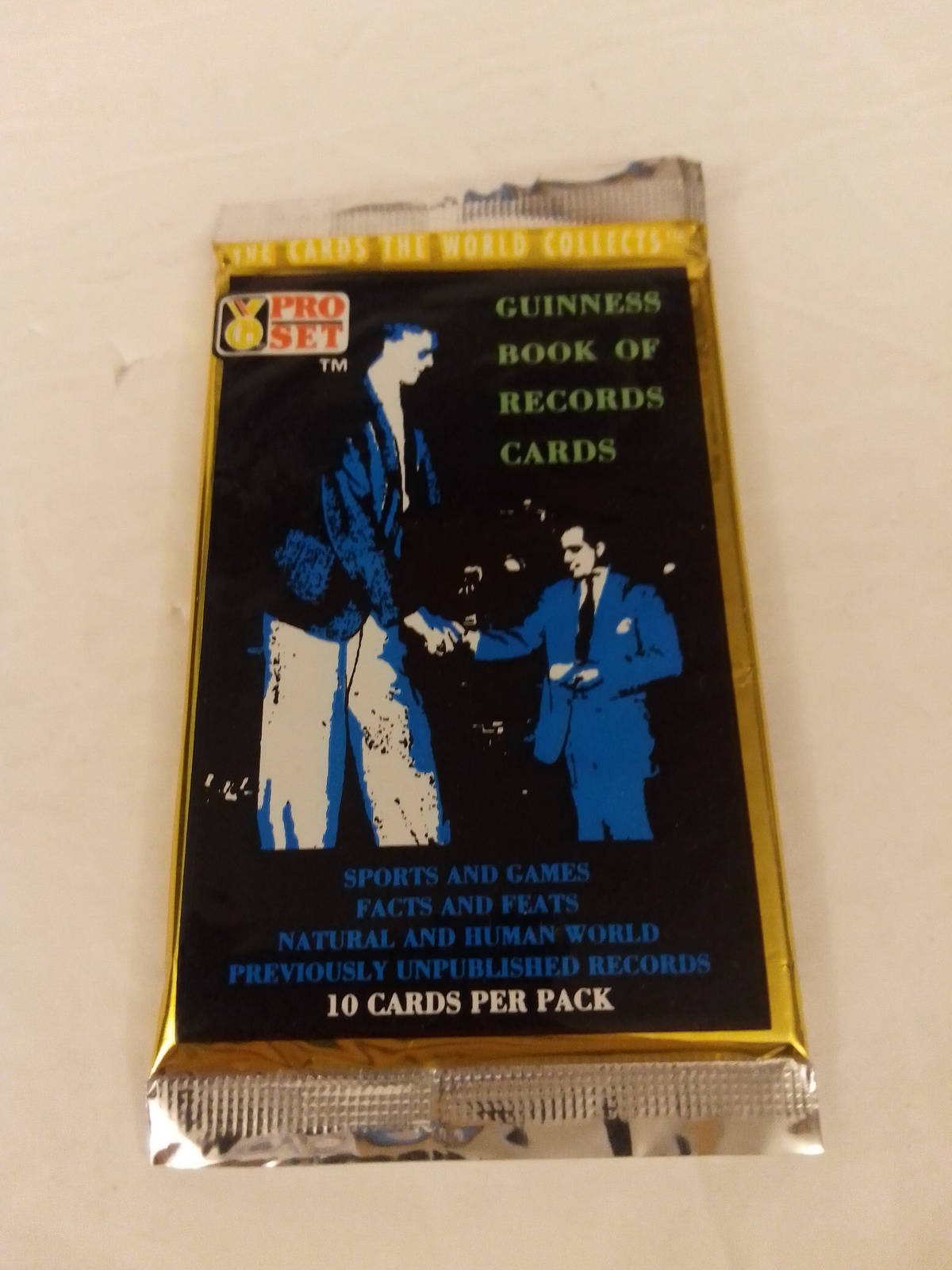 1992 Pro Set Guinness Book of Records Trading Cards 10 Cards Per Sealed ...