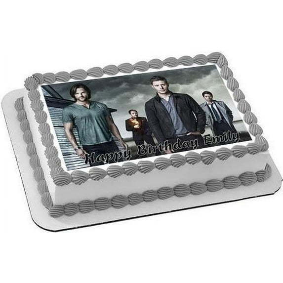 Supernatural Birthday Edible Image Cake Topper For Half Sheet Cake By ...