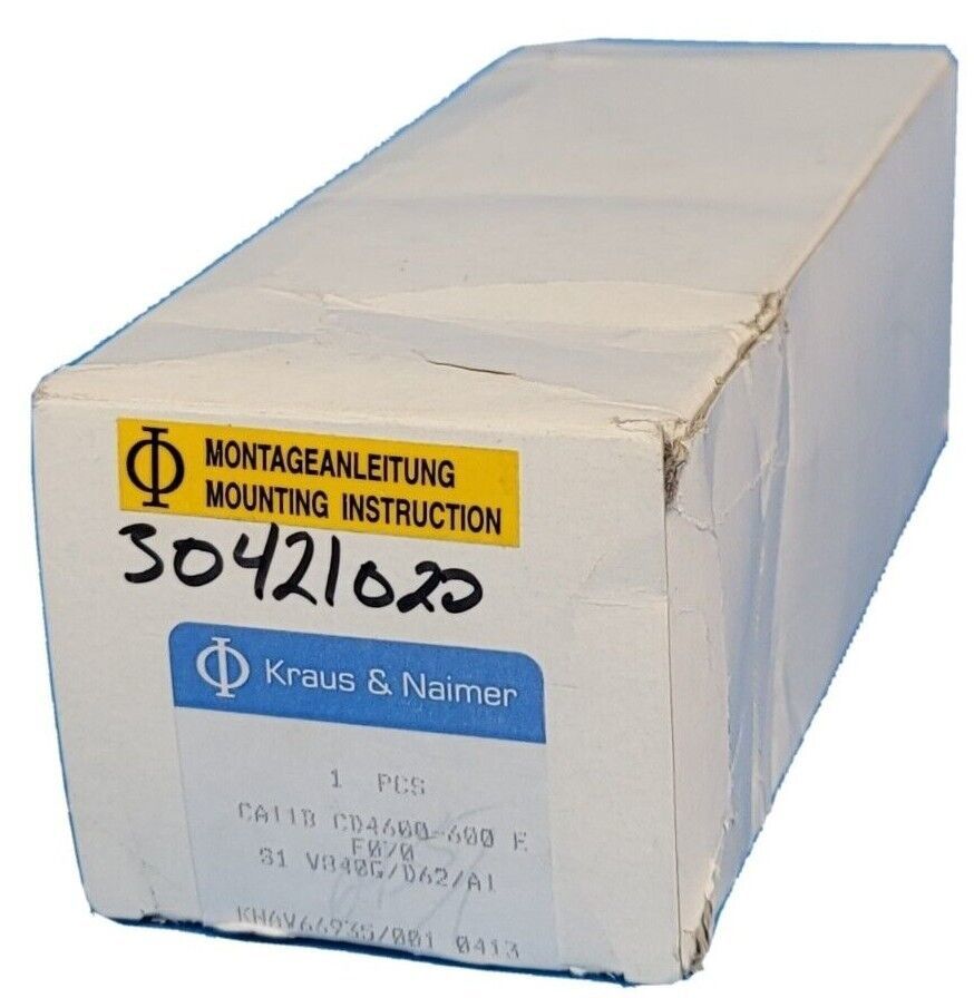 NEW KRAUS & NAIMER CA11B CD4600-600 E CAM SWITCH 20A 600VAC CD4600600E - Other Business & Industrial