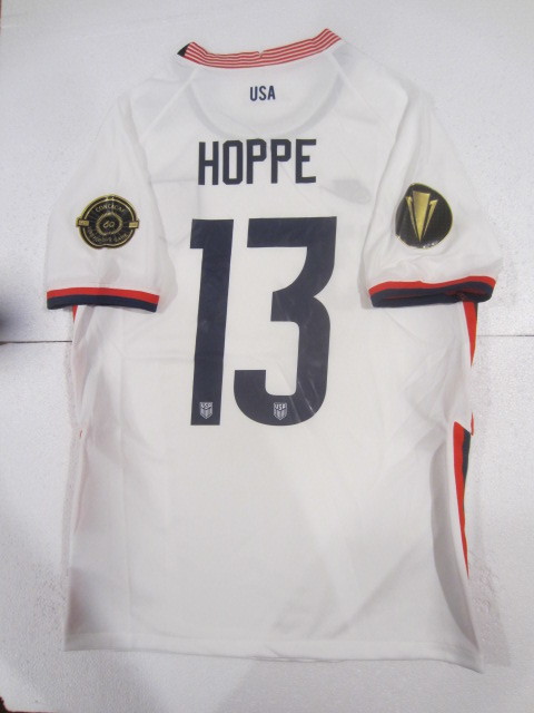 Matthew Hoppe USA USMNT 2021 Gold Cup Stadium White Home Soccer Jersey 2020-2021 - Soccer-Other