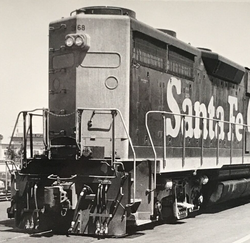 Atchison Topeka & Santa Fe Railway Railroad ATSF #2868 Electromotive Train Photo - Photographs