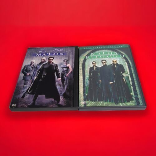 The Matrix Complete 2-set DVD lot Bundle Matrix and Reloaded Scifi Blue ...