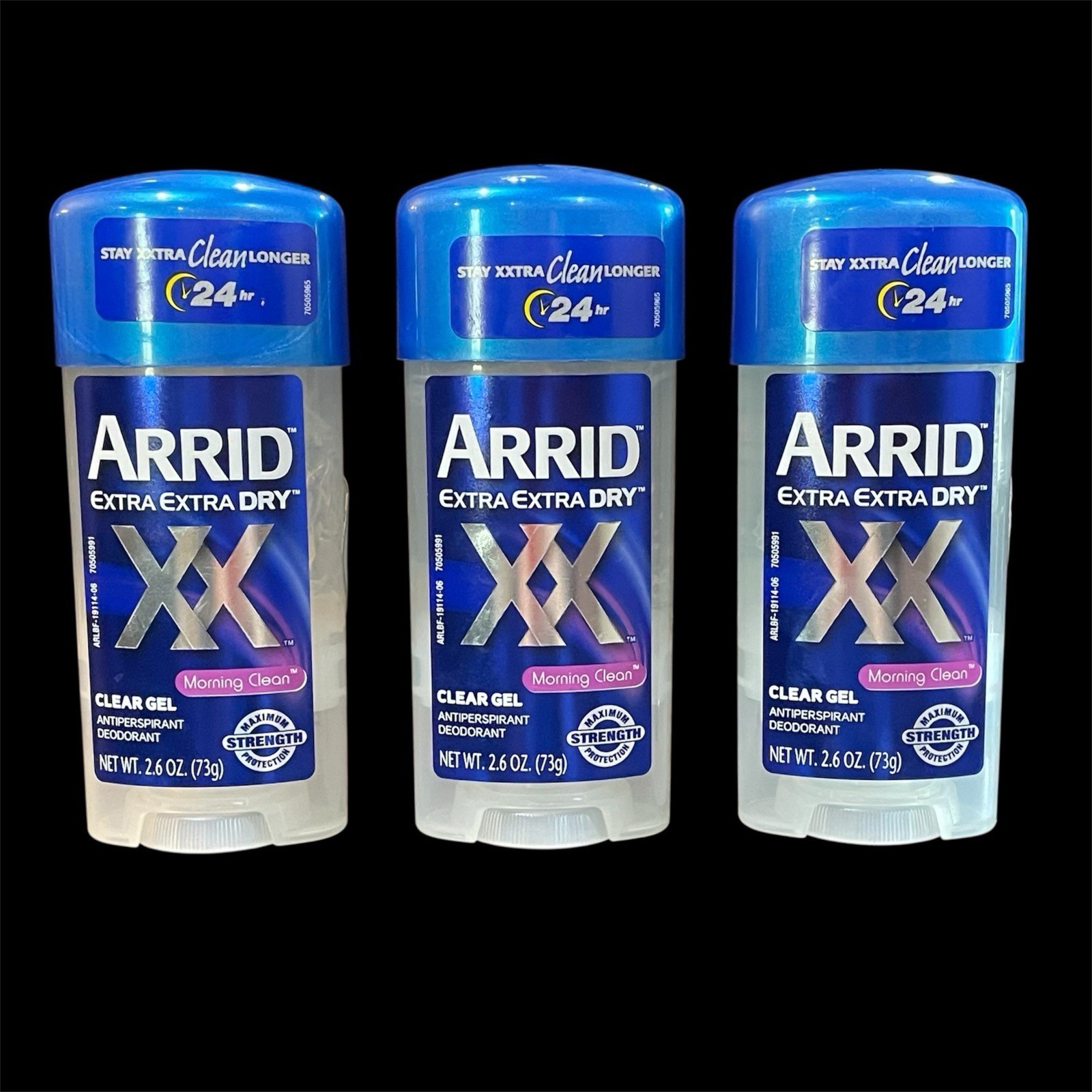 Arrid Extra Extra Dry Morning Clean Clear Gel Antiperspirant Deodorant ...