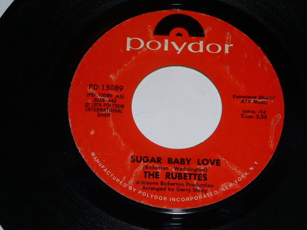 The Rubettes Sugar Baby Love You Could Have Told Me 45 Rpm Record 1974 ...
