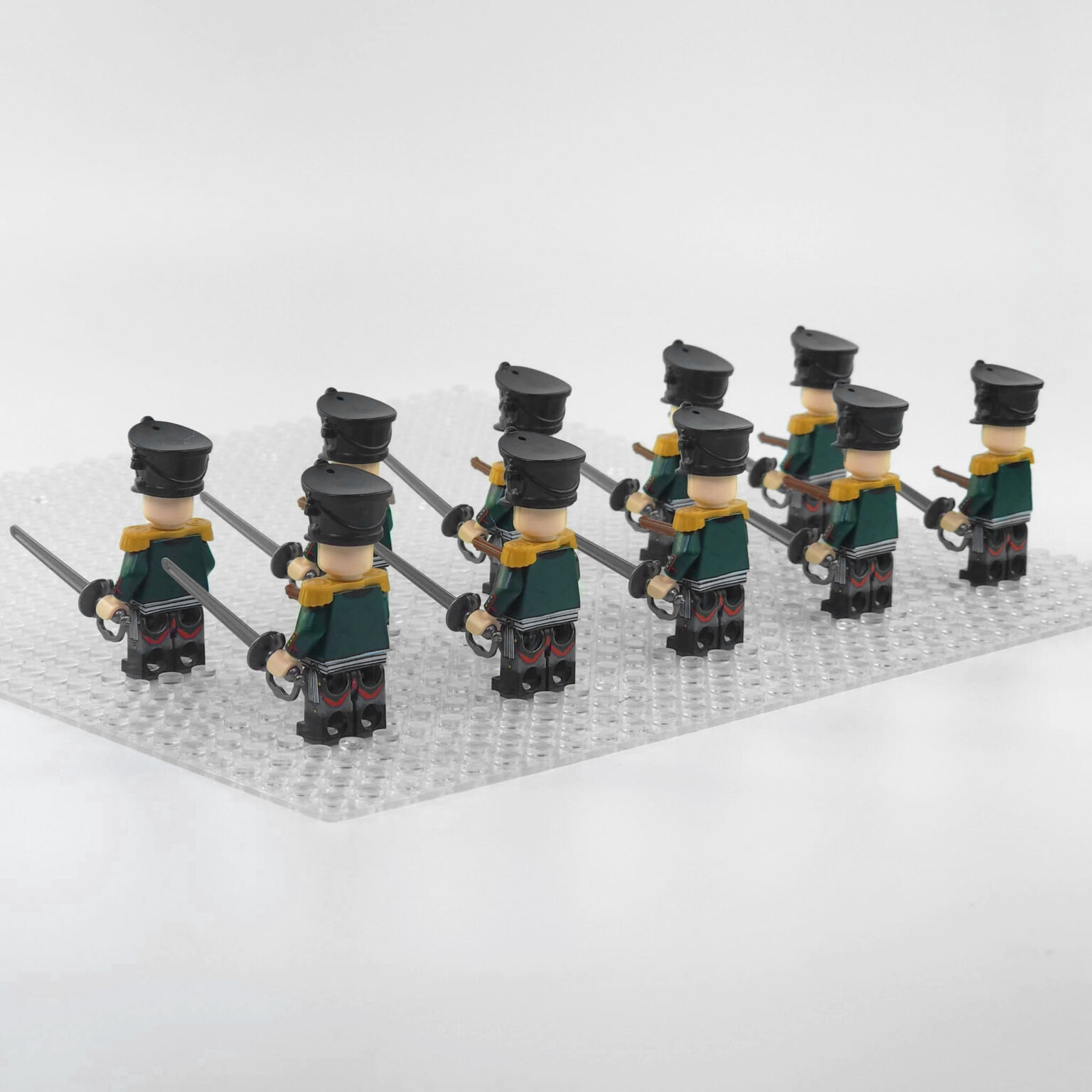 10pcs Napoleonic Wars Russian Artillery Officer Minifigures Set ...