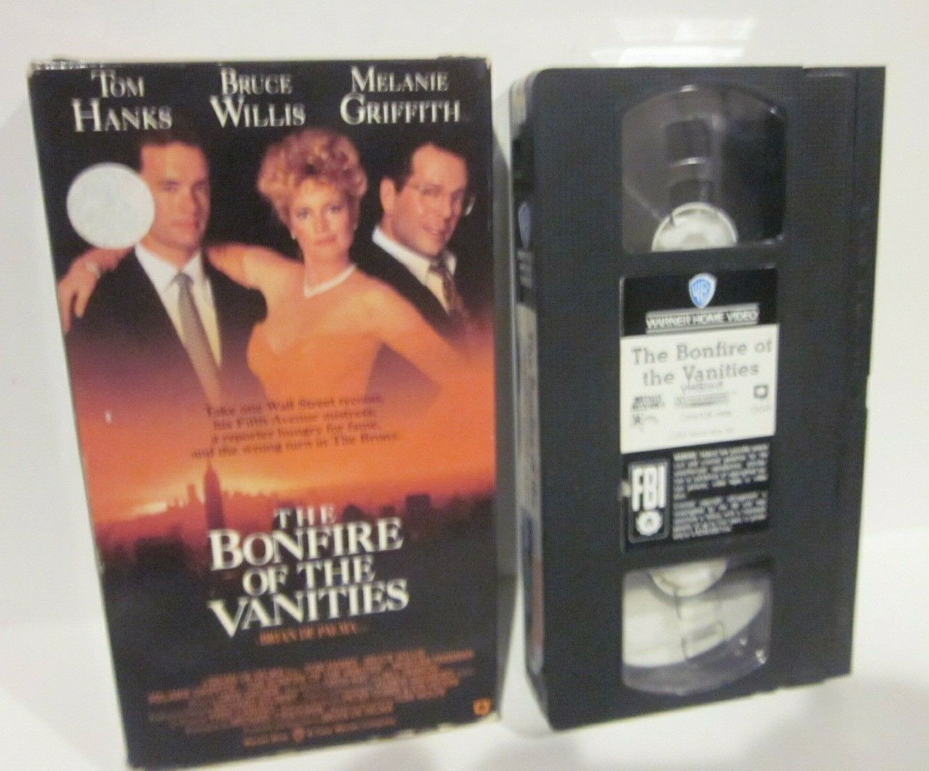 Bonfire Of The Vanities Vhs 1991 Tom Hanks Bruce Willis Melanie