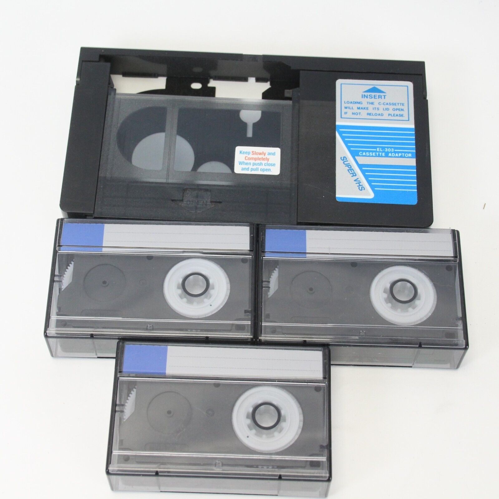 Super VHS Cassette Adapter VHS-C to VHS Popular Mechanics TDK Tapes Lot ...