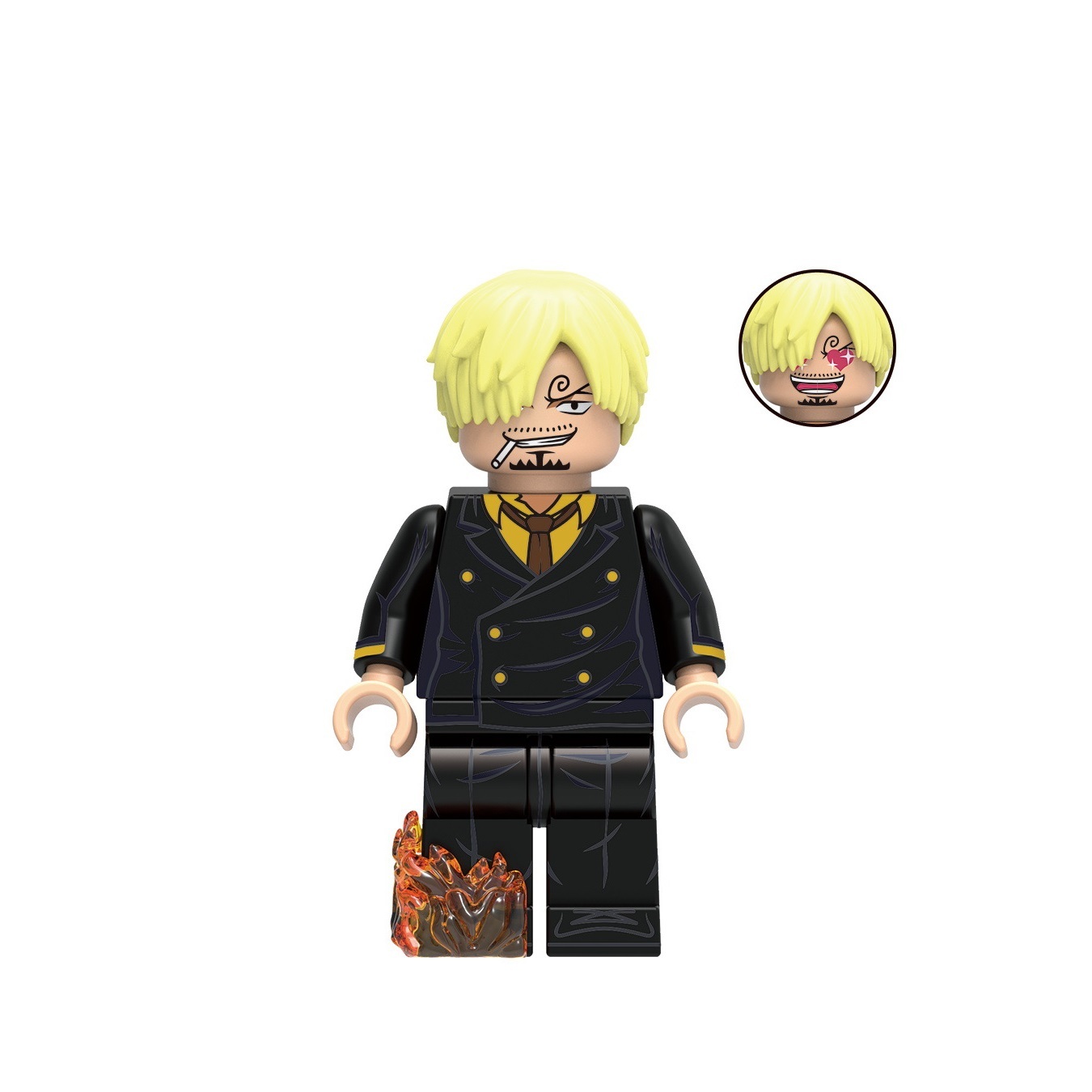 One Piece Gold Roger Smoker Zoro Sanji Usopp Nico Robin 8pcs ...