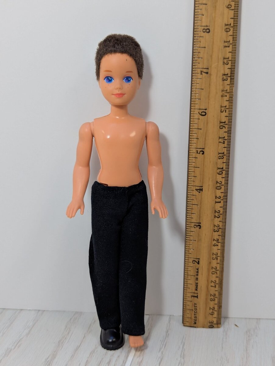 Mattel Barbie Todd Doll 9 in Flocked Brown Hair w/ Pants & ONE Shoe ...