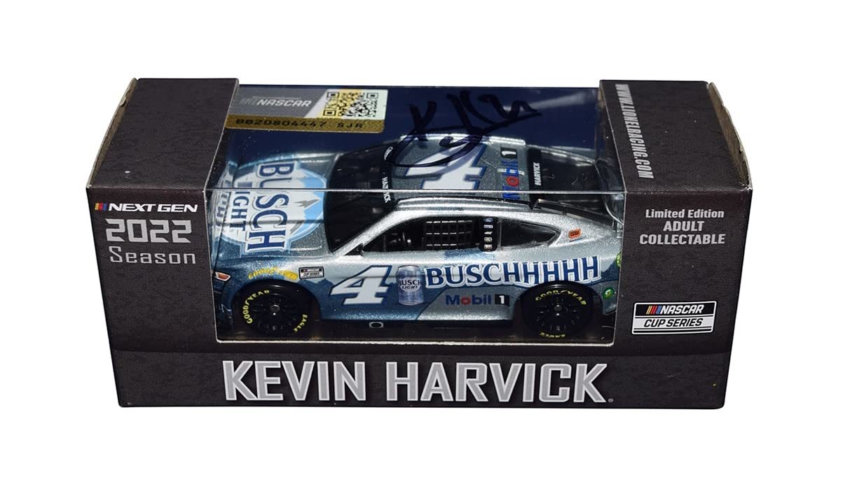 AUTOGRAPHED 2022 Kevin Harvick #4 Busch Light Team NEXT GEN CAR ...