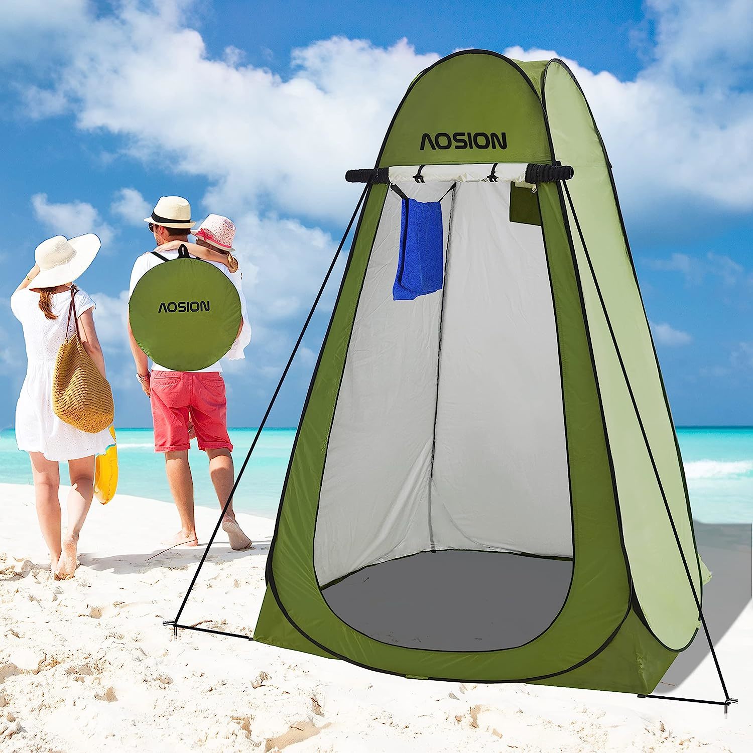Aosion-Camping Shower Tent Pop Up Changing Tent Portable Shower For ...