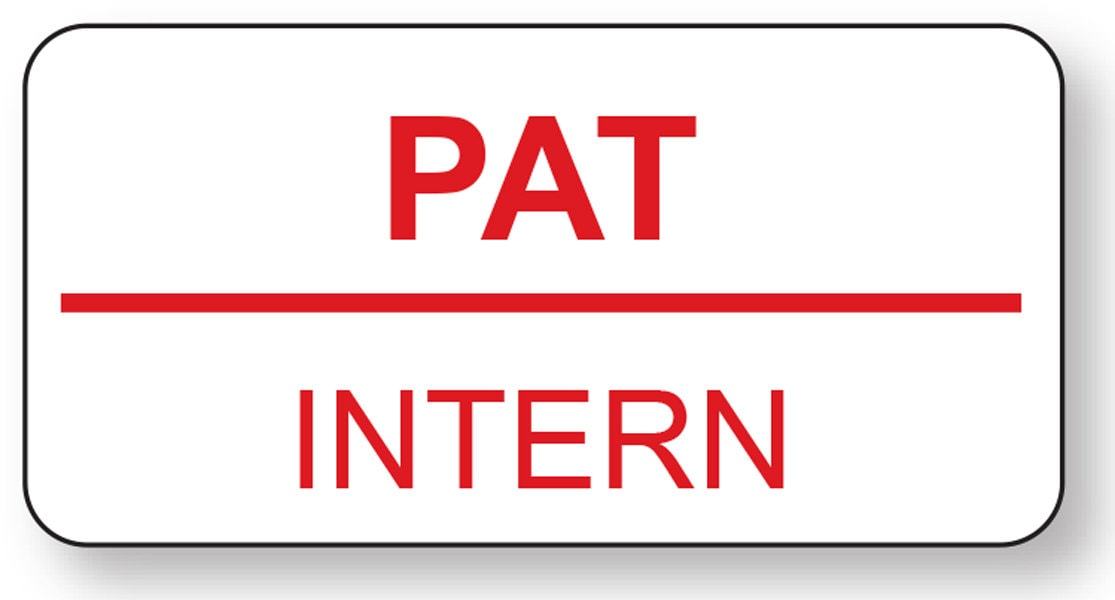 PAT the Intern from TOYOTA Commercial Halloween Costume Name Badge Tag ...