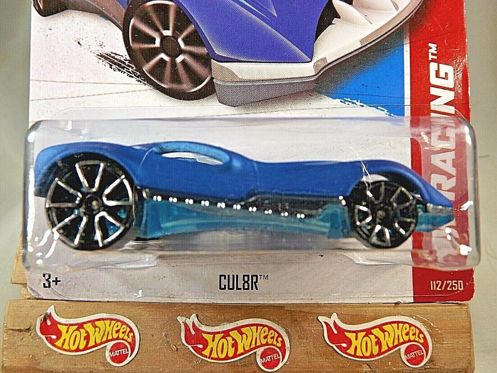 2013 Hot Wheels #112 HW Racing-Thrill Racers CUL8R Blue Variant w ...