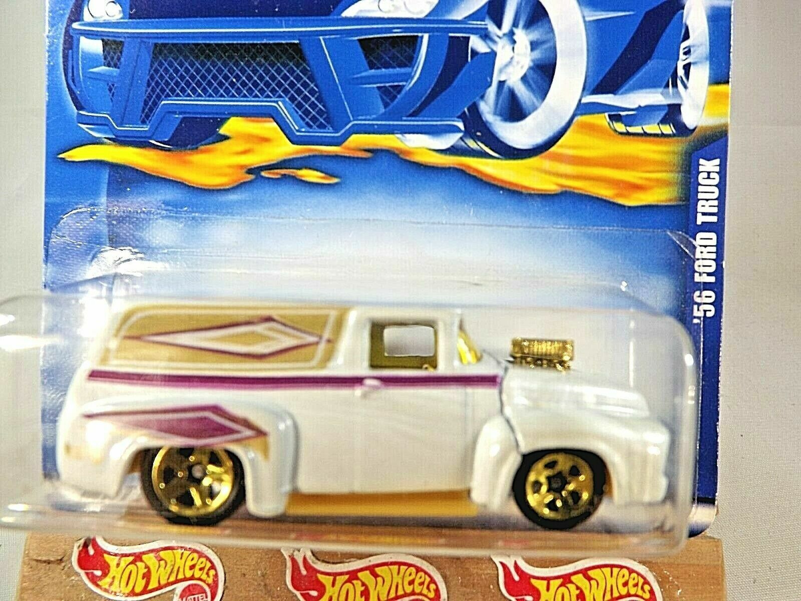 2000 Hot Wheels Mainline/Collector #171 '56 FORD TRUCK White w/Gold 5 ...