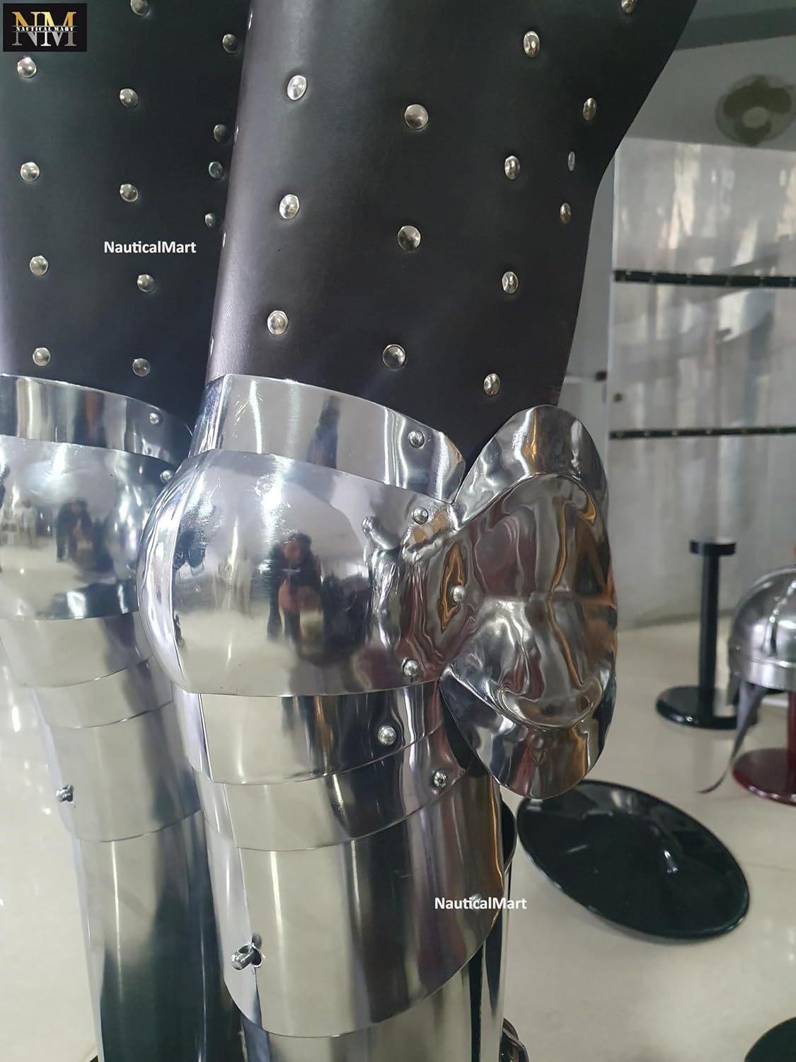 NauticalMart Medieval Leg Armor Gothic Upper Leg Knees and Greaves SCA ...