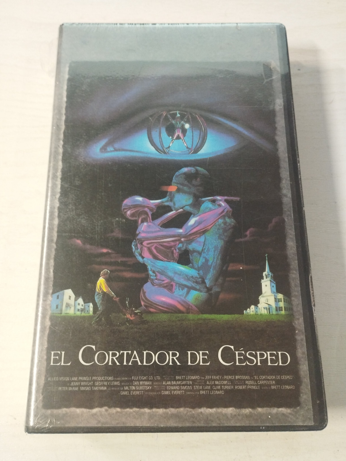 El Cutter de Lawn STEPHEN KING Brosnan VHS Tape Spanish New 3T - VHS Tapes