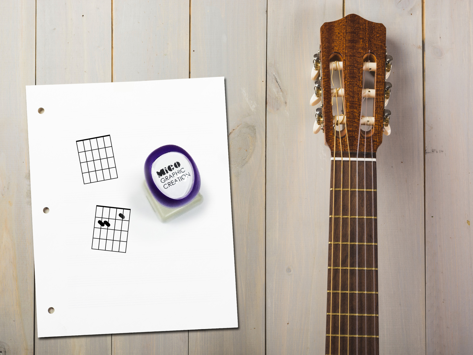 mini Guitar chord stamp, great aiding tool and similar items