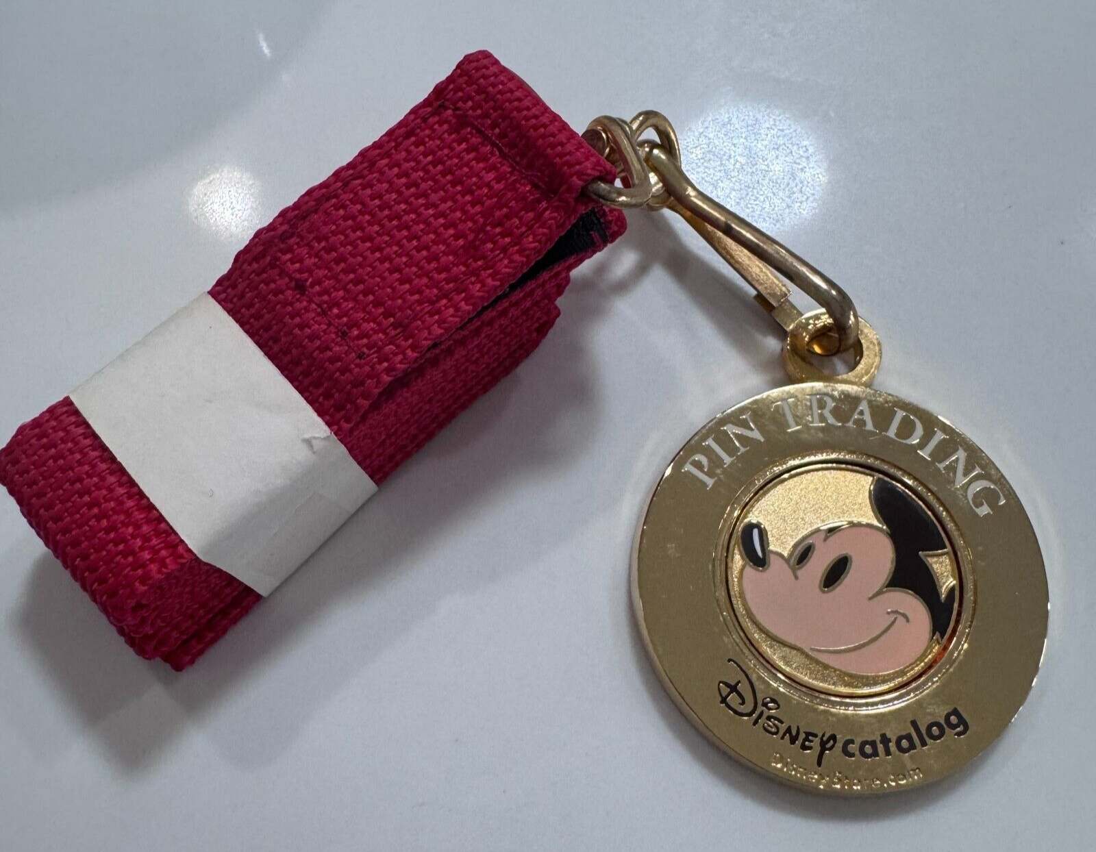 Disney Catalog 2002 Medal Medallion Lanyard Set 17633 Mickey Mouse Red ...