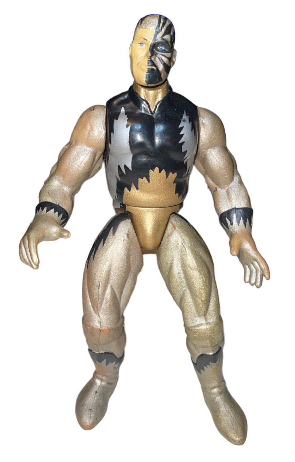 1997 WWF WWE Jakks Goldust Dustin Rhodes Wrestling Figure 1/2 face ...