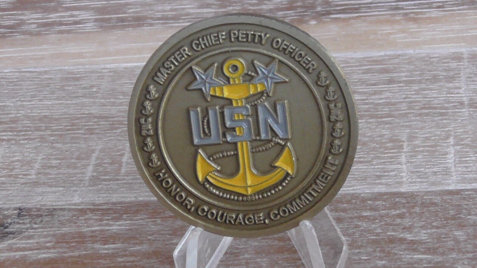 USN Master Chief Petty Officer Challenge Coin #344Y - Challenge Coins