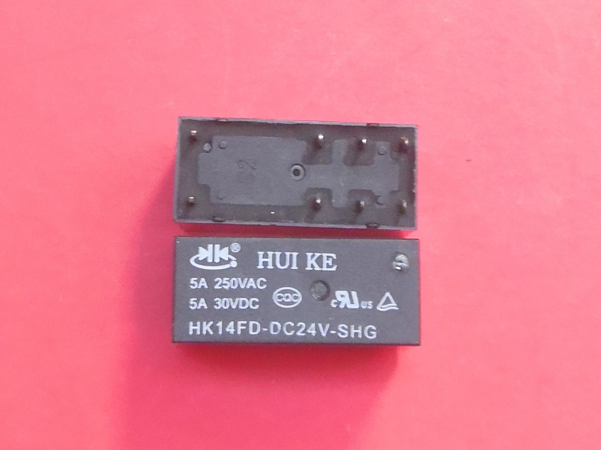 5pcs HK14FD-DC24V-SHG, 24VDC Relay, HUI KE Brand New!!! - Other