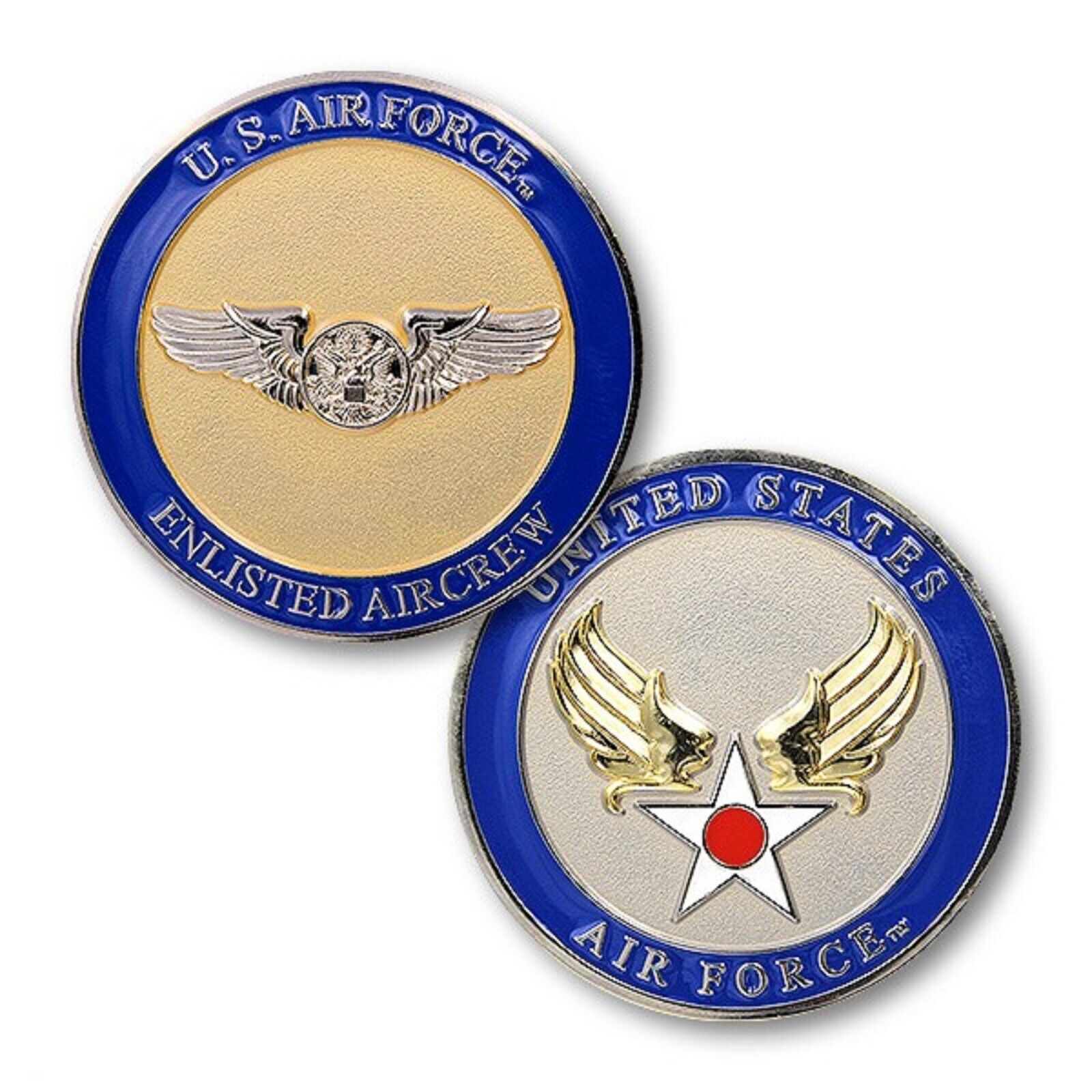 AIR FORCE ENLISTED AIRCREW 1.75" CHALLENGE COIN - Current Militaria ...
