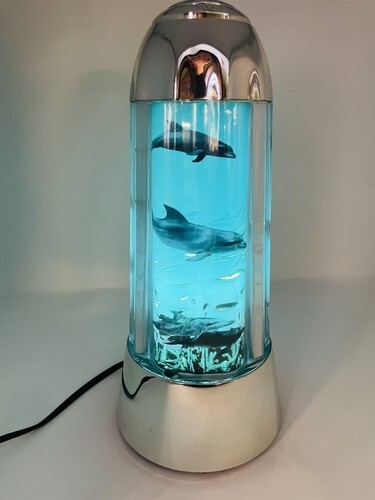 Vintage Rabbit Tanaka Dolphin Ocean Aquarium Motion Light Lamp Frutiger ...