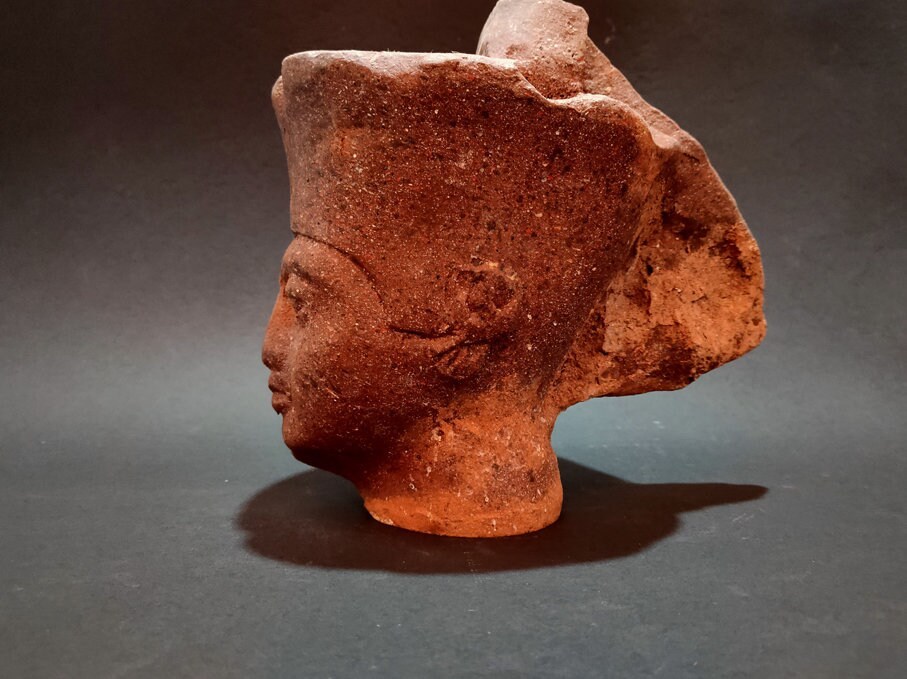 A unique and rare model of King Tutankhamun's head, handmade in Egypt ...
