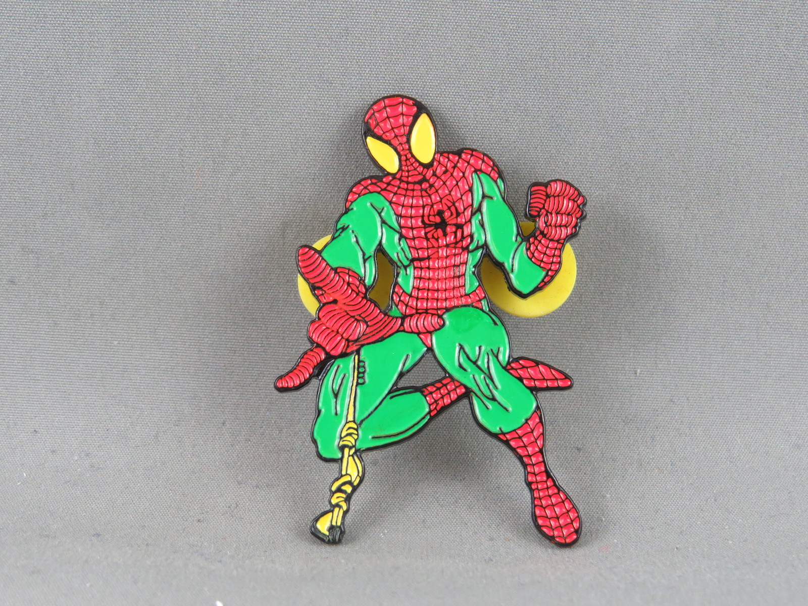 Spider-Man Pin - Green and Red Suit - Stamped Pin - Comic Books, Cartoons