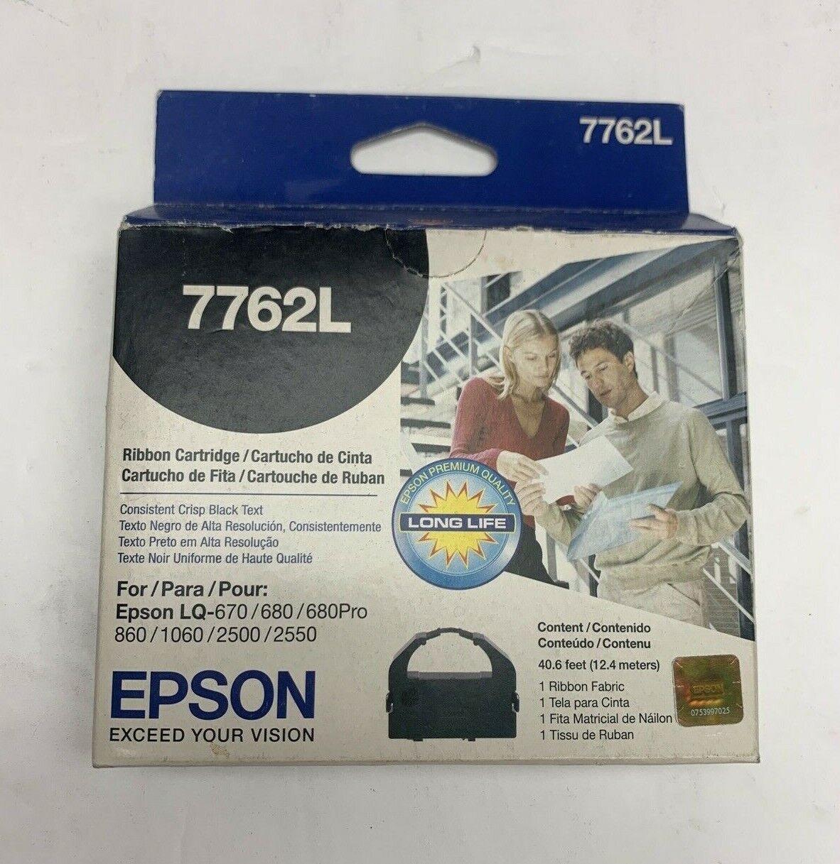 New Genuine Epson Tape Cartridge 7753 For LQ-200 300 500 870 L1000 3000 ...